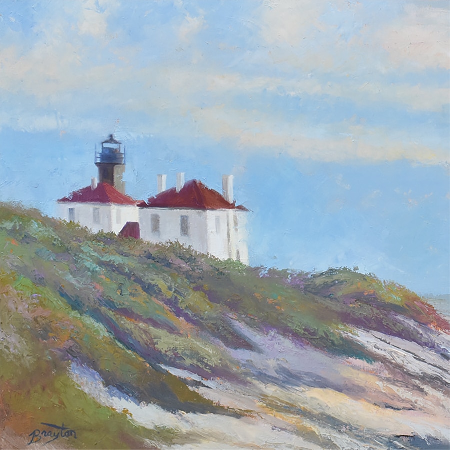 Beavertail Lighthouse - Julie Brayton Fine Art